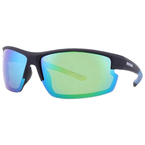 Body Glove Bgfl 1802 Polarized Green Mirror Wrap Unisex Sunglasses