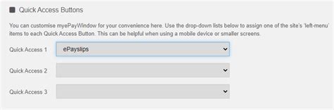Quick Access Buttons