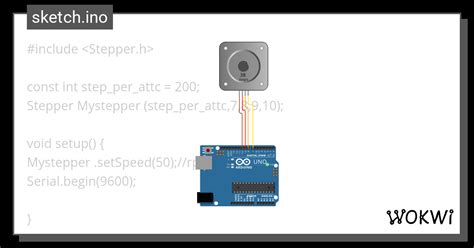 Stepper Moter 1 Wokwi Esp32 Stm32 Arduino Simulator