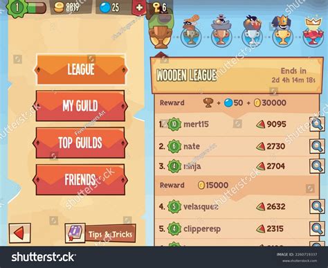 Complete Set Level Button Game Ui Stock Vector Royalty Free 2260719337 Shutterstock