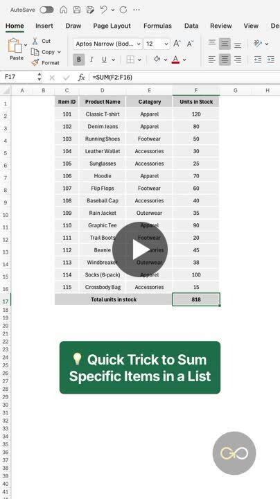 How To Use The Subtotal Function In Excel 💡 Learn Microsoft Excel