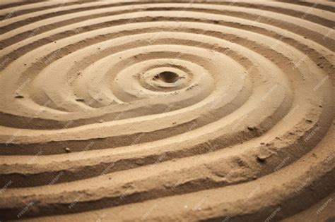 premium ai image sands of symmetry mesmerizing abstract circle