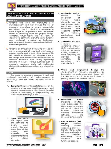Sample Module Graphics And Visual Arts Computing Chapter I Pdf
