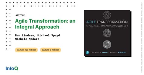 Agile Transformation An Integral Approach InfoQ