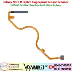 Infinix Note X Fingerprint Sensor Scanner Exclusive