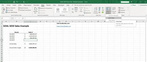 How To Use GOAL SEEK In EXCEL What If Analysis Excelbuddy