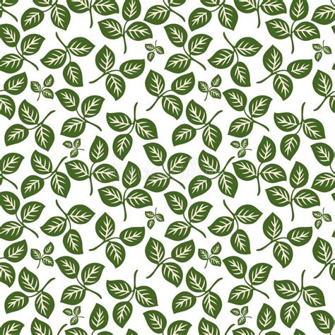 Seamless Green Leaf Pattern For Background Greeting Card Packaging Texture Fabric Pattern