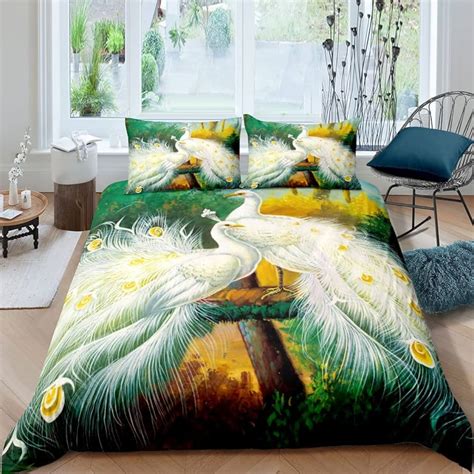 Peacock Feather Bedding Peacock Bedding Set Animal Bedding Sheet