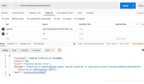 Jpa语句：nested Exception Is Orghibernateexceptiongenericjdbcexception