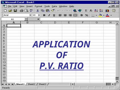 Ppt Pv Ratio In Excel Dokumen Tips
