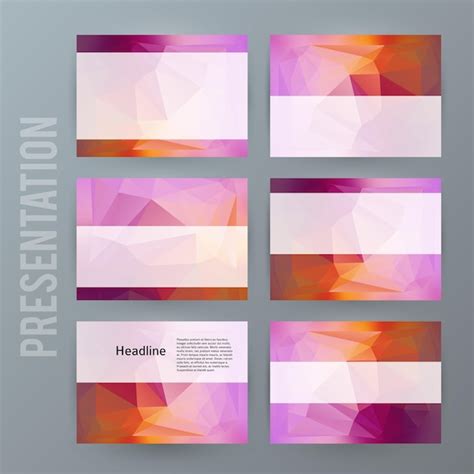 Premium Vector Horizontal Banner Background Design Element Powerpoint Precentation03