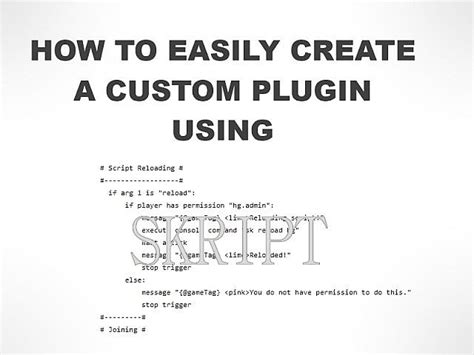 How To Easily Make A Custom Plugin In Minutes