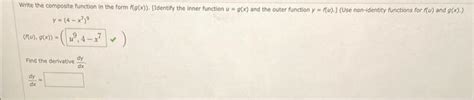 solved write the composite function in the form f g x