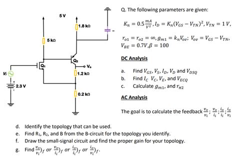 solved q the following parameters are given 5 v kn 0 5