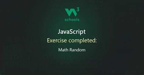 completed exercise javascript math random