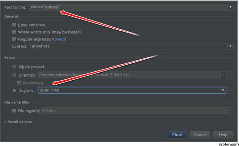 intellij idea searching among opened files stack overflow