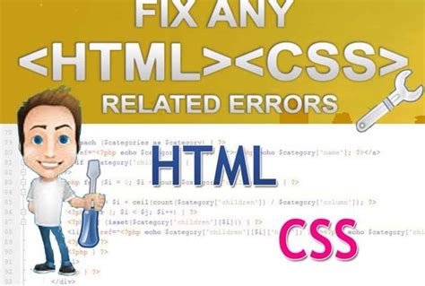 Fix Bugs Related To Html And Css By Umer1155 Fiverr