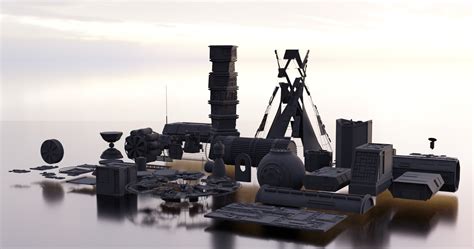 Artstation Concept Art Kitbash 50 Sci Fi Environment Assets