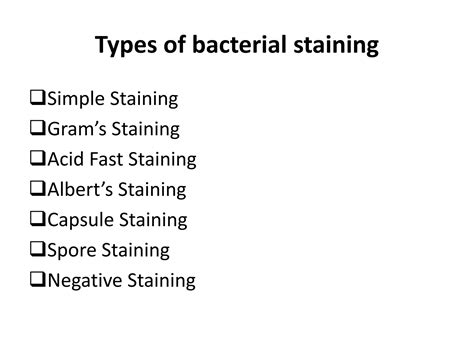 Bacterial Staining Methods Pptx
