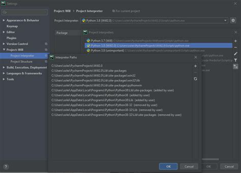 Path How Do I Reroute A Project To Another Python Version In PyCharm