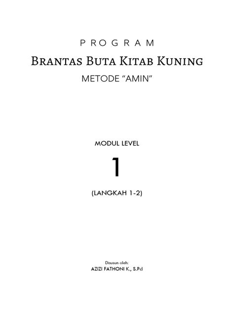 Amin Level 1 Pdf