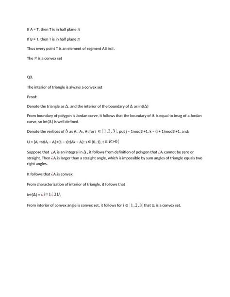 Convex Sets And Triangles Mathematical Proof