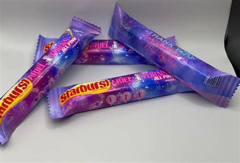 Custom Starburst Candy Wrappers Candy Included Etsy
