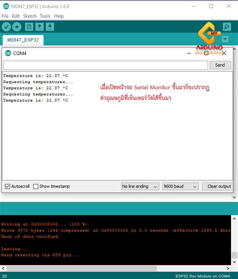 สอนใช้งาน esp32 ds18b20 full waterproof temperature sensor เซ็นเซอร์วัดอุณหภูมิในน้ำ ขาย