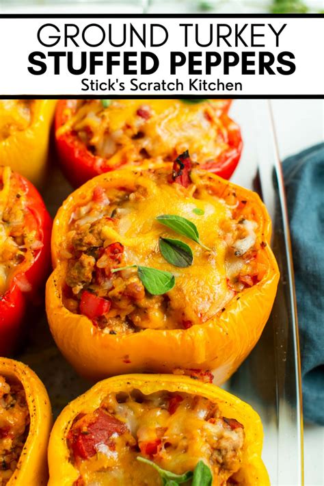 Ground Turkey Stuffed Peppers Artofit