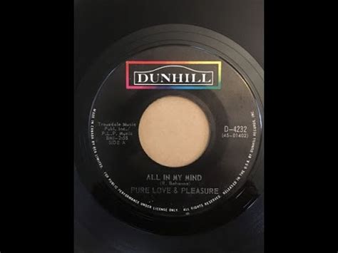 Pure Love And Pleasure All In My Mind 1970 Youtube