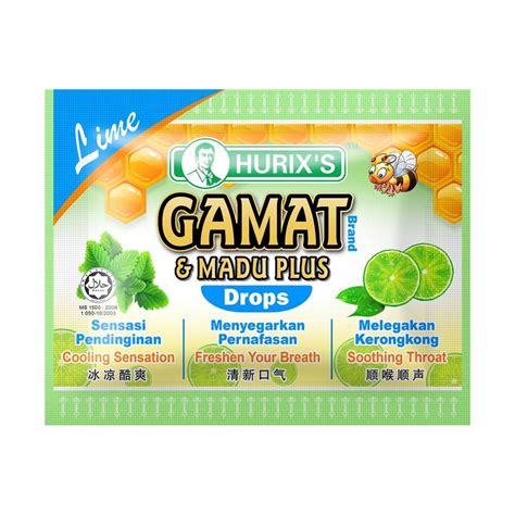 Hurixs Gamat Brand And Madu Plus Drops Hurixs Honey Lemon Honey Tangerine C Drops Hurixs