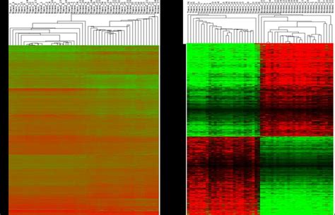 Figure S3 Two Way Hierarchical Cluster Analyses Of A The Initial
