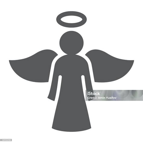 천사 문양 아이콘 종교와기도 날개 기호 벡터 그래픽 흰색 배경에 단단한 패턴 Eps 10 10에 대한 스톡 벡터 아트 및 기타 이미지 Istock