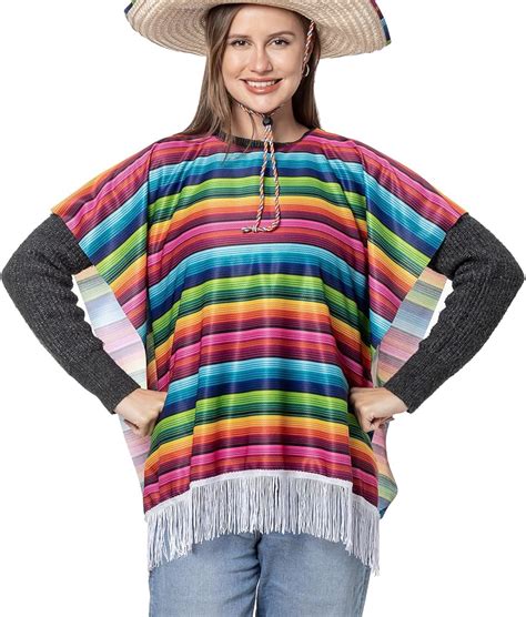 Mexican Poncho Outfit