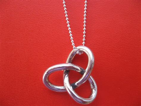 Gordian Knot Necklace Sterling Silver Knot Pendant Necklace Etsy