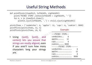 Python Programming ADP VTU CSE CS Module Chapter PPT