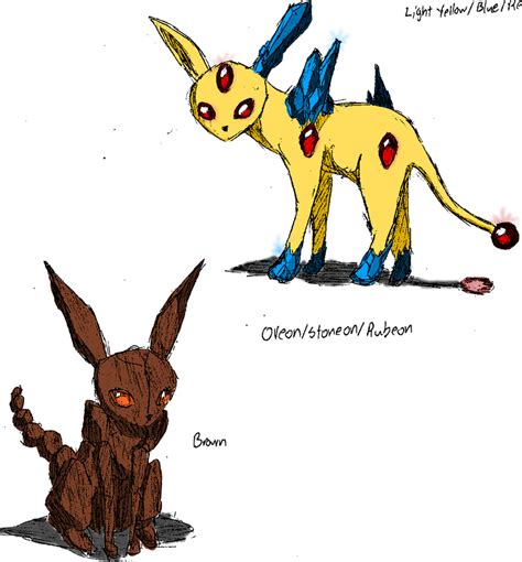 Rock Type Eevee Evolutions By ChaosWR On DeviantArt
