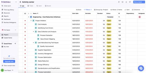 Engineering Project Templates In Excel For Free