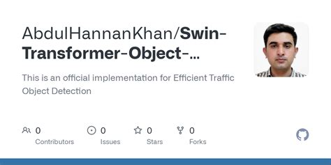Github Abdulhannankhan Swin Transformer Object Detection This Is An Official Implementation