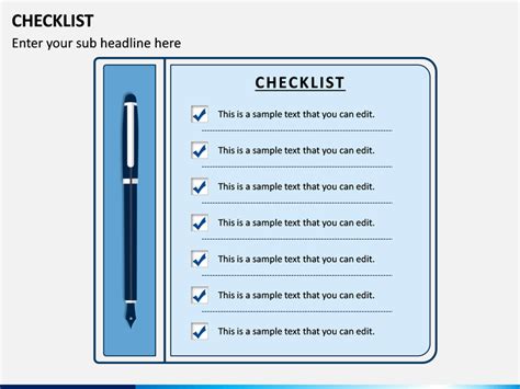 Checklist PowerPoint and Google Slides Template - PPT Slides
