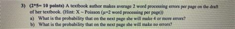 Solved 3 25 10 Points A Textbook Author Makes Average 2