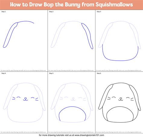 How To Draw Bop The Bunny From Squishmallows Squishmallows Step By Step DrawingTutorials101 Com