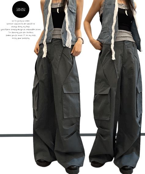 기장긴거조아하면클릭🔥 롱 사선 절개 빅포켓 카고 핀턱 셔링 와이드 팬츠 바지 에이블리