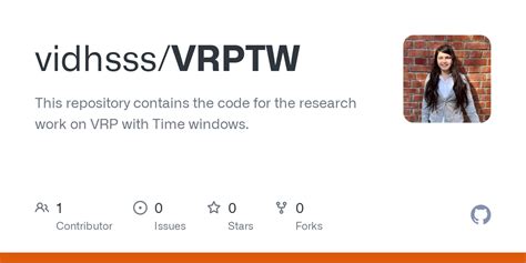 GitHub Vidhsss VRPTW This Repository Contains The Code For The Research Work On VRP With Time