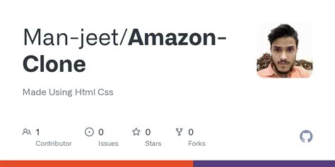 GitHub Man Jeet Amazon Clone Made Using Html Css