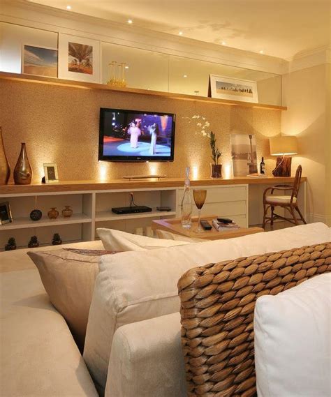 65 Salas De Tv Pequenas Decoradas Para Você Se Inspirar