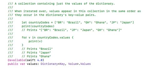 Ios Array From Dictionary Keys In Swift Stack Overflow