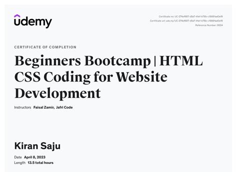 Kiran Saju On Linkedin Udemy Course Completion Certificate