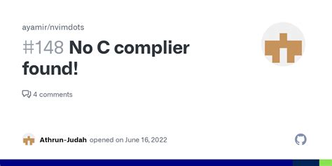 no c complier found · issue 148 · ayamir nvimdots · github
