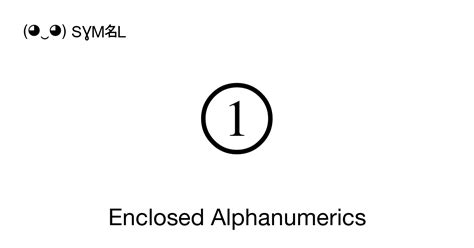 Enclosed Alphanumerics ① ② ③ 160 Symbols Unicode Range 2460 24ff ‿ Symbl Enclosed Alphanumerics ① ② ③ 160 Symbols Unicode Range 2460 24ff ‿ Symbl